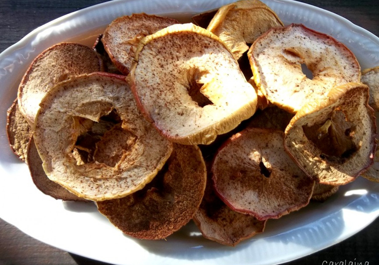 chrupiące chipsy jablkowe (z cynamonem i/lub imbirem - DoradcaSmaku.pl