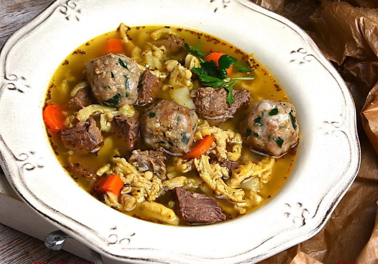 Flaki po polsku z wołowymi klopsikami - DoradcaSmaku.pl