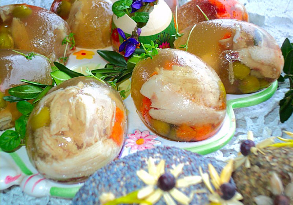 Galaretka warzywno mięsna w jajkach - DoradcaSmaku.pl