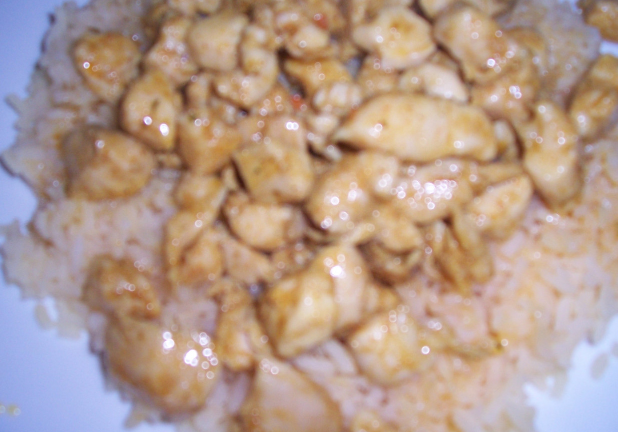 gulasz drobiowy z ryżem. - DoradcaSmaku.pl