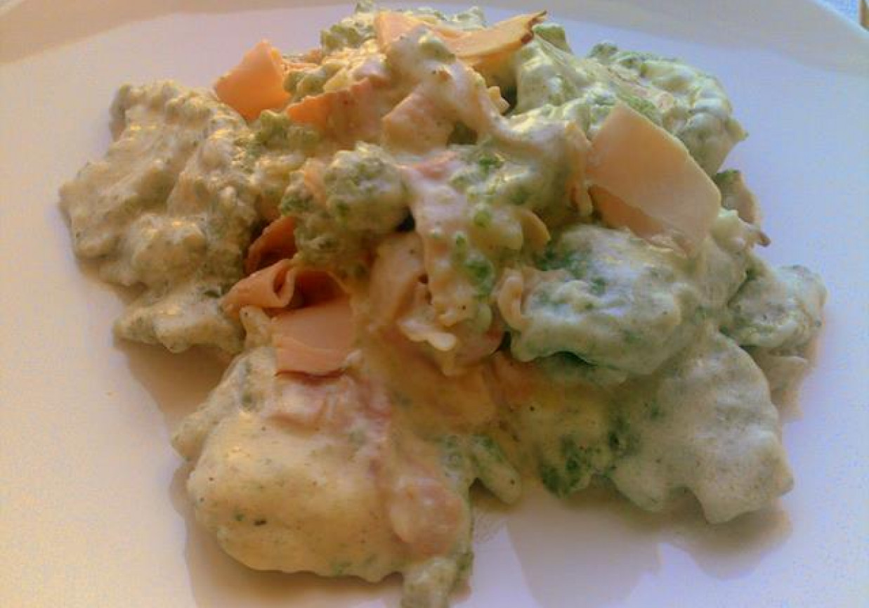 Haluszki w sosie śmietanowym z szynką - DoradcaSmaku.pl