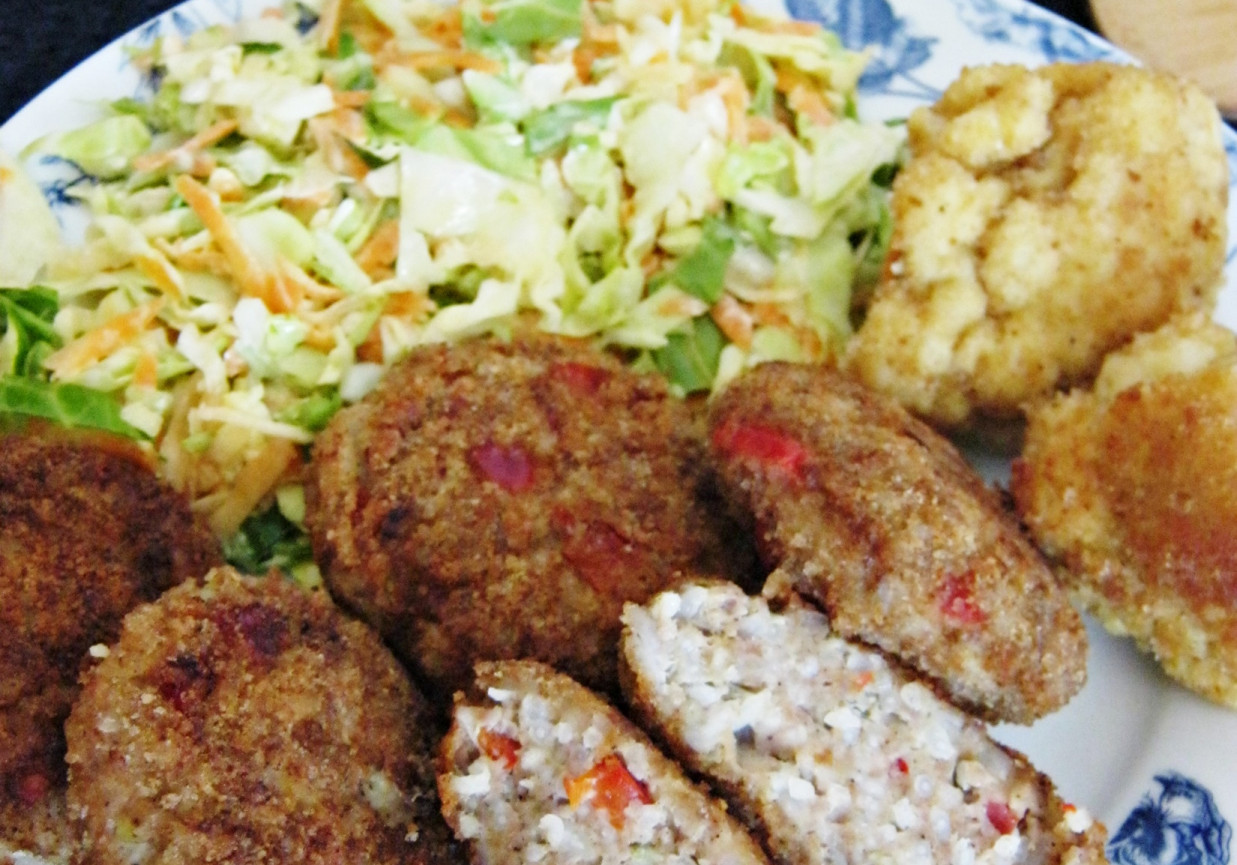 Indycze kotlety mielone z ryżem i papryką - DoradcaSmaku.pl