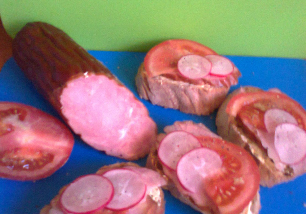 kanapki kolacyjne z bagietki wiejskiej - DoradcaSmaku.pl