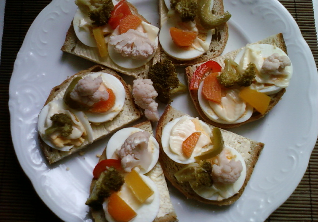 Kanapki z jajkiem i piklami jeśiennymi Pyzy - DoradcaSmaku.pl