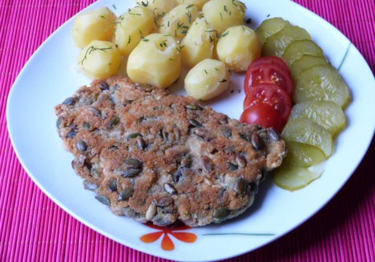 Kotlet schabowy z pestkami dyni - DoradcaSmaku.pl