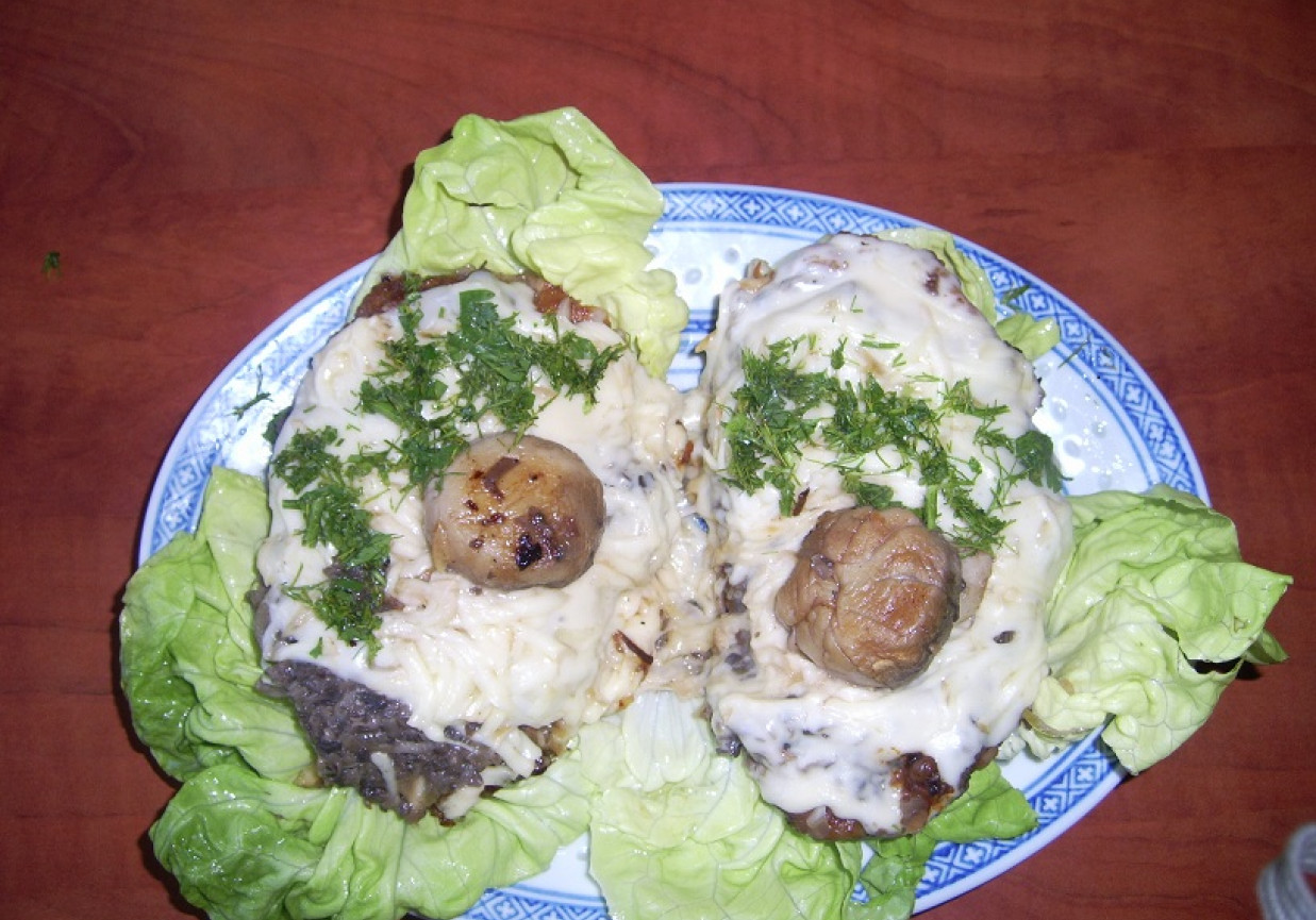 Kotlet wieprzowe z pieczarkami i serem - DoradcaSmaku.pl