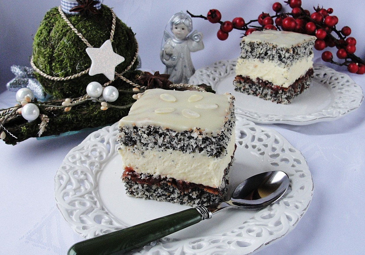 Makowo kokosowe z żurawiną - DoradcaSmaku.pl