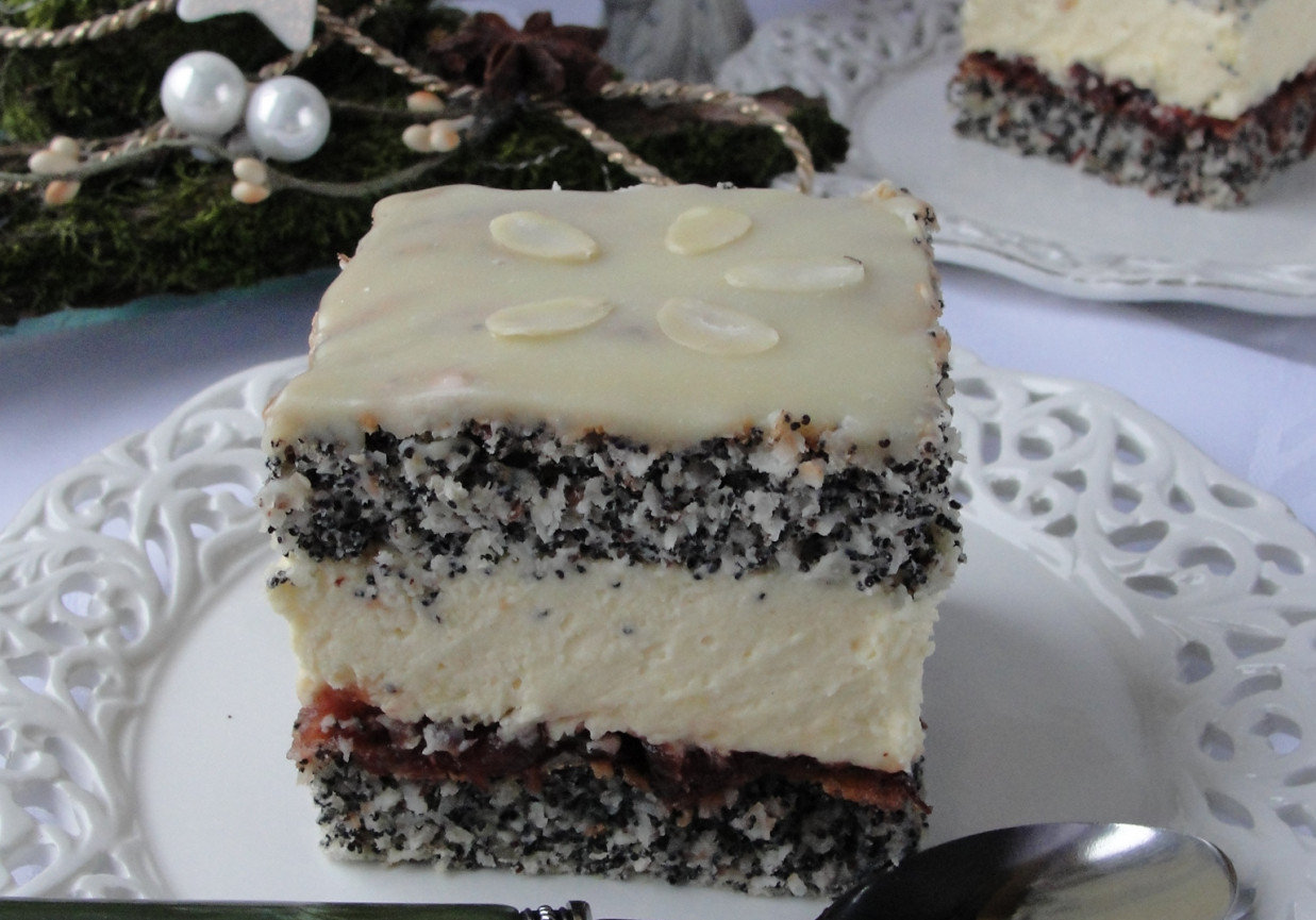 Makowo kokosowe z żurawiną - DoradcaSmaku.pl