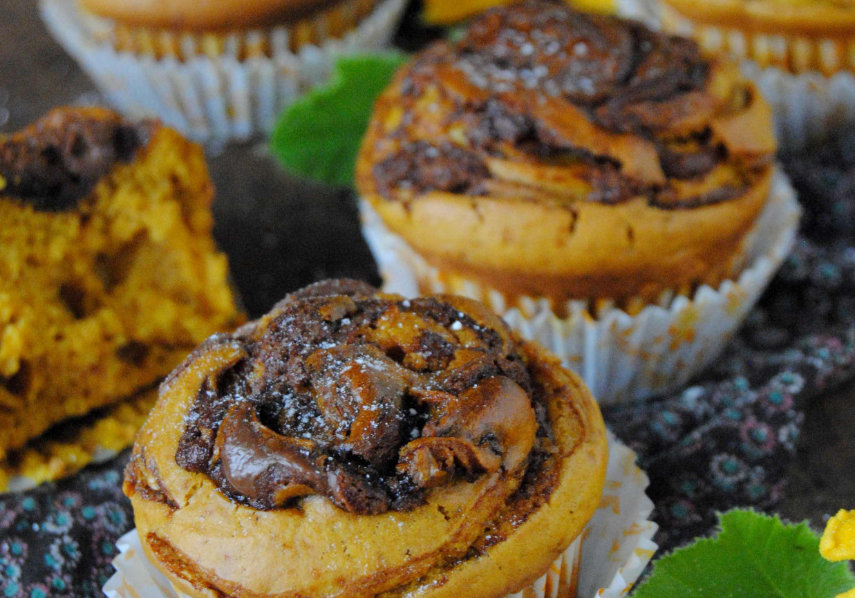 Muffinki dyniowe z nutellą - DoradcaSmaku.pl