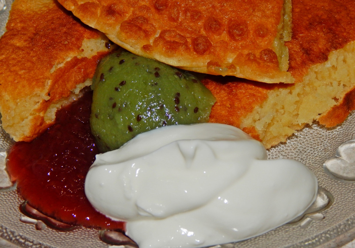 Omlet / grzybek z mlekiem kokosowym i mąką kukurydzianą - DoradcaSmaku.pl