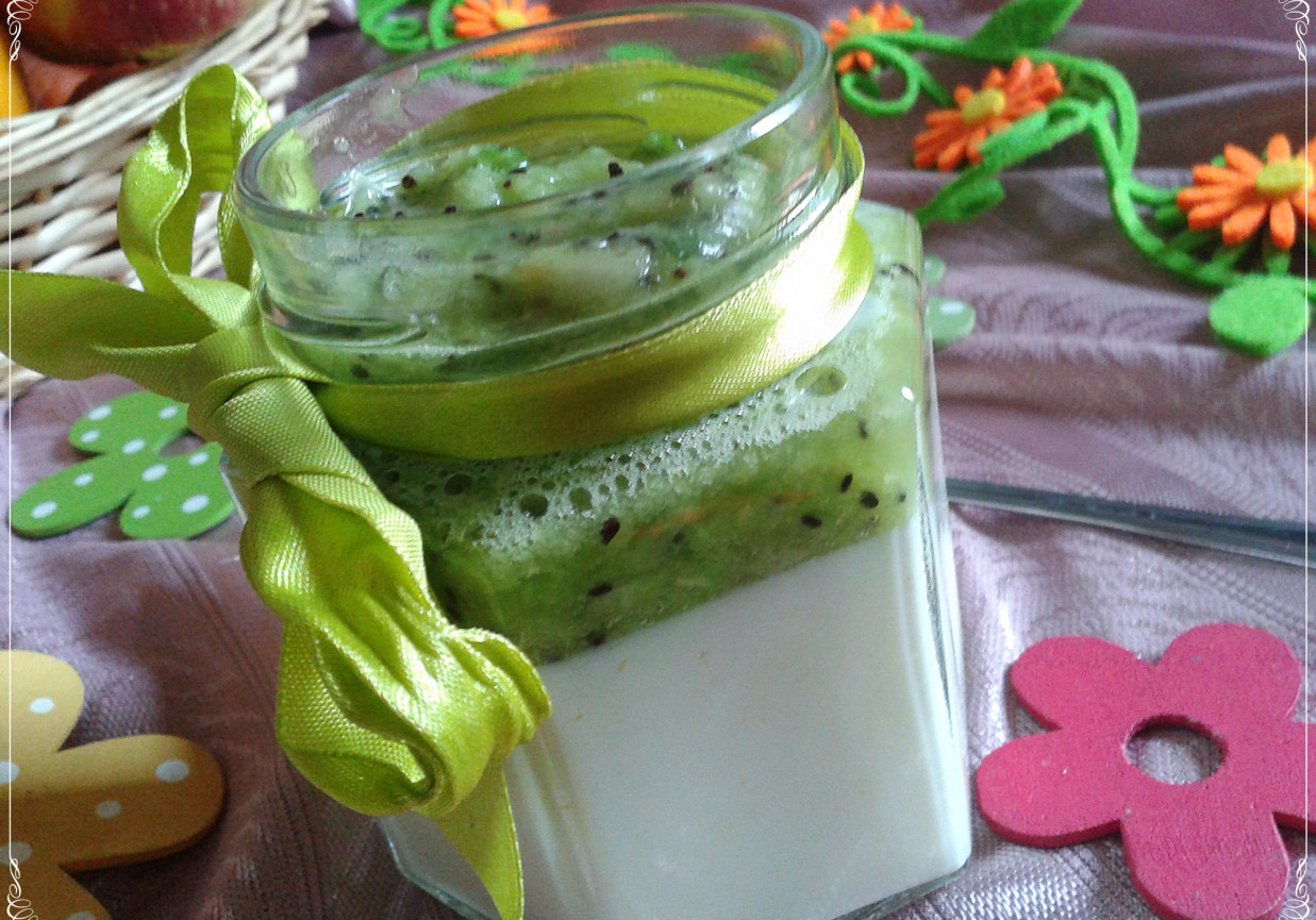 Panna Cotta Fit z kiwi - DoradcaSmaku.pl