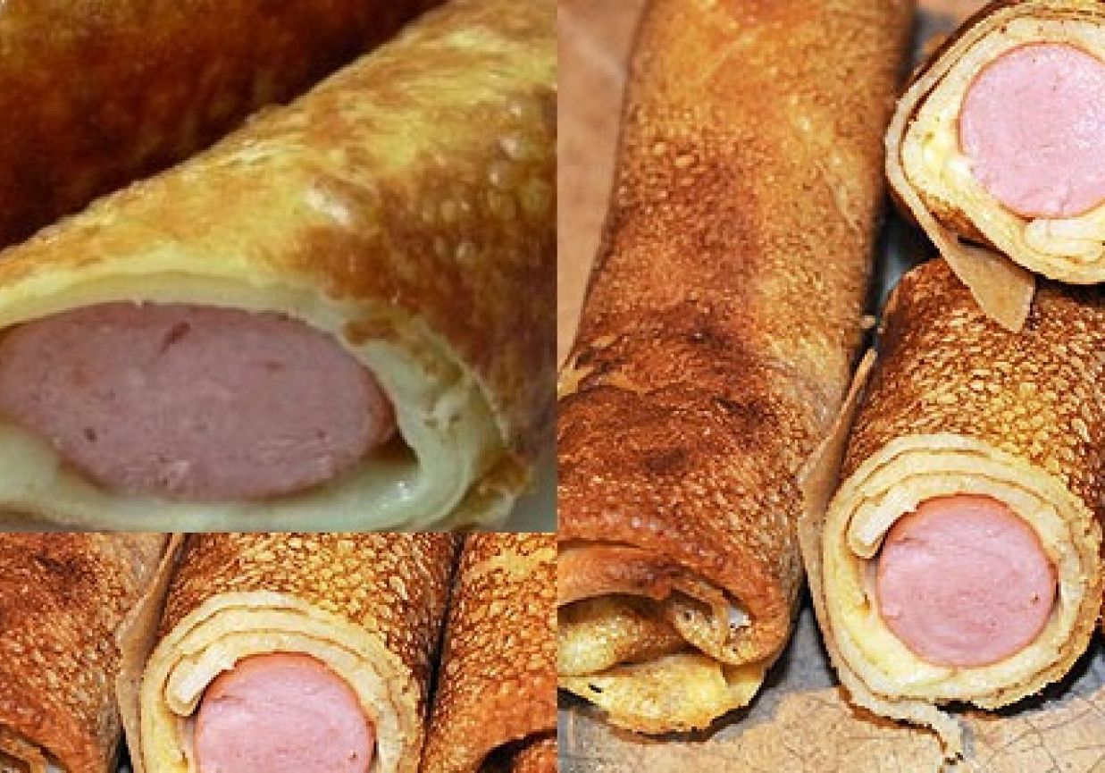 parówka w naleśniku - DoradcaSmaku.pl