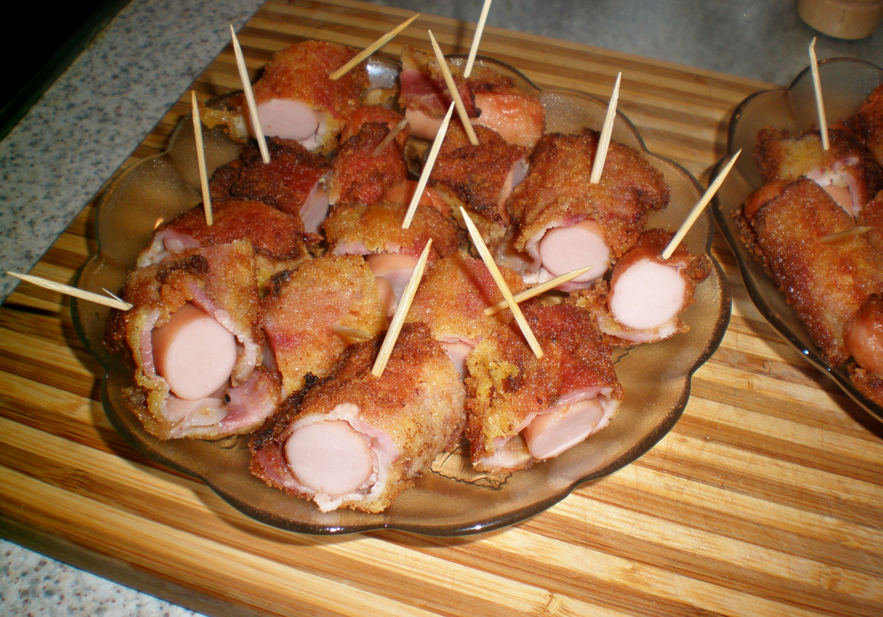 Parówki z boczkiem w panierce - DoradcaSmaku.pl