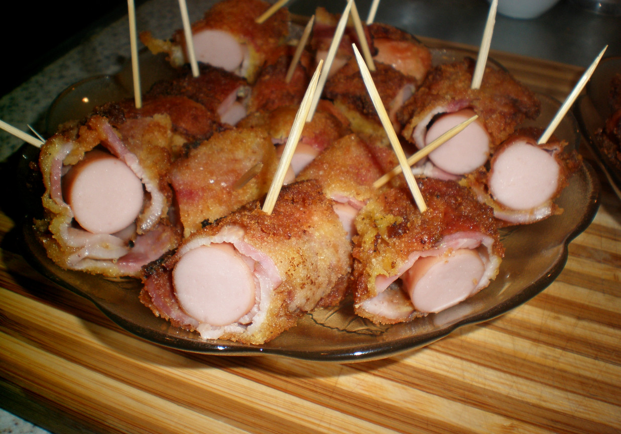 Parówki z boczkiem w panierce - DoradcaSmaku.pl