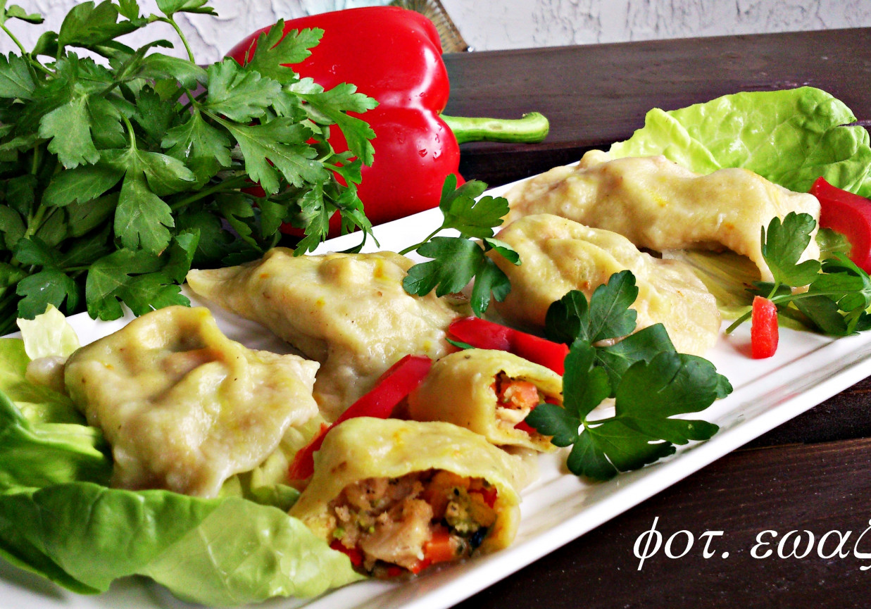 Pierogi curry z kolorowym farszem - DoradcaSmaku.pl