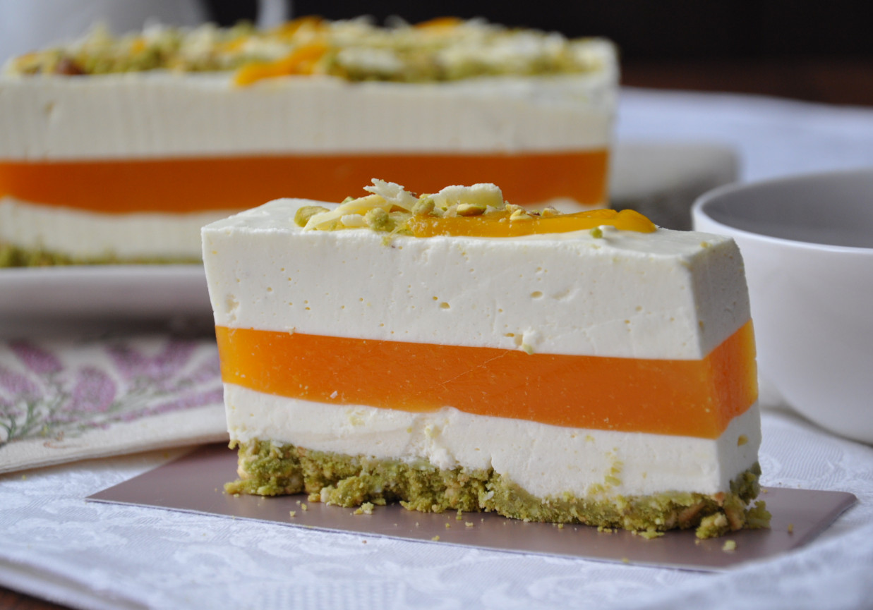 Sernik mango matcha - DoradcaSmaku.pl