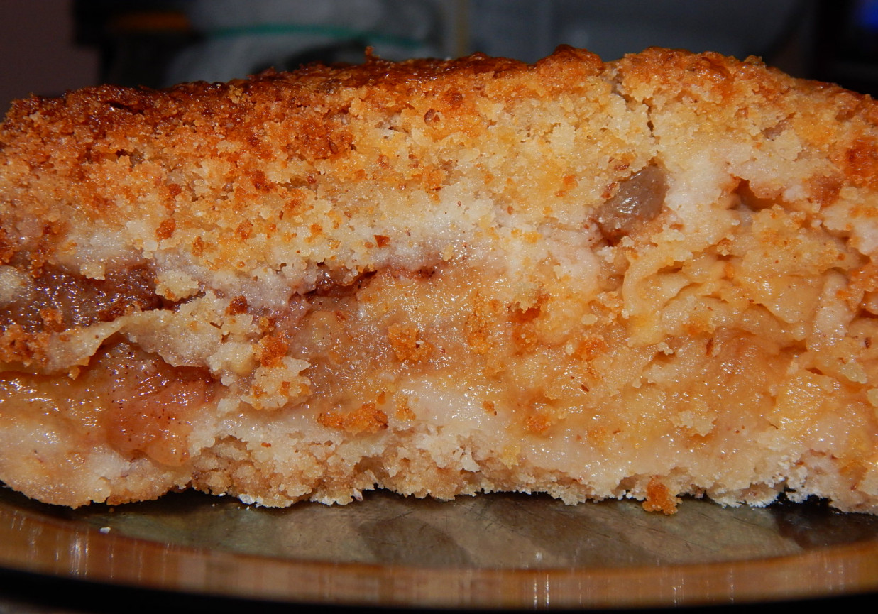 Szarlotka sypana ryżowa z migdałami i bułką tartą - DoradcaSmaku.pl