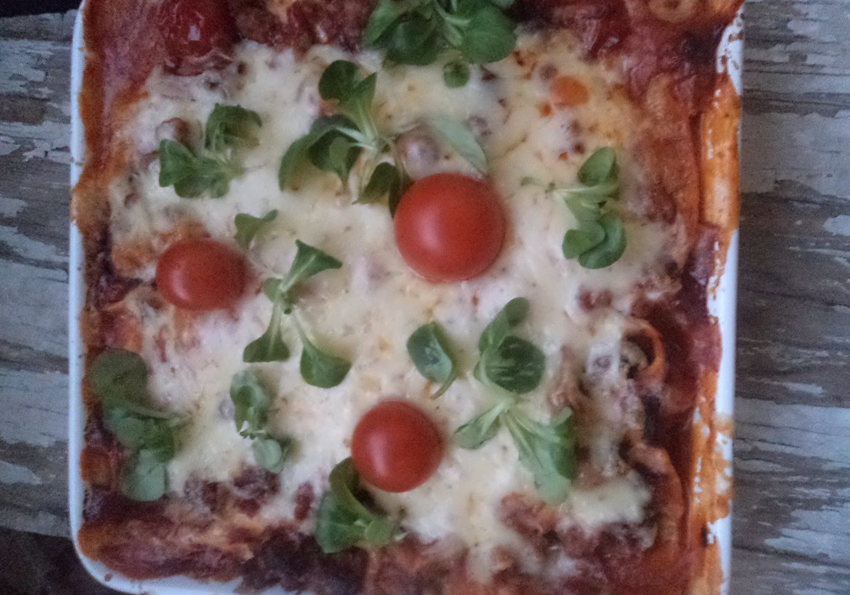 Zapiekanka w stylu lazani z dodatkiem szpinaku :) - DoradcaSmaku.pl