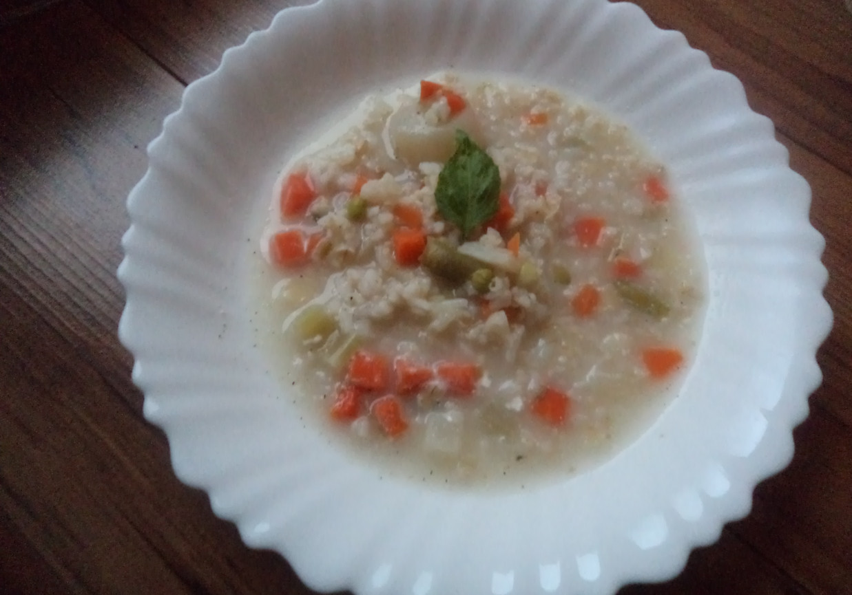 Zupa jarzynowa z ryzem - z dodatkiem jogurtu greckiego :) - DoradcaSmaku.pl